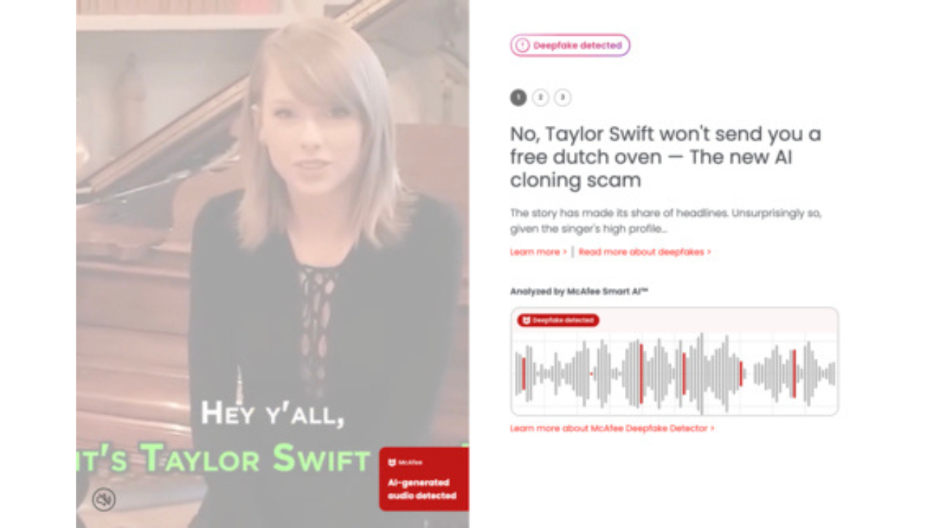 McAfee Launches Automatic and AI-powered Deepfake Detector on Select ...